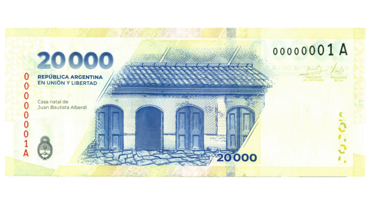 Billete de 20000 pesos argentinos: El Banco Central lo puso en ...